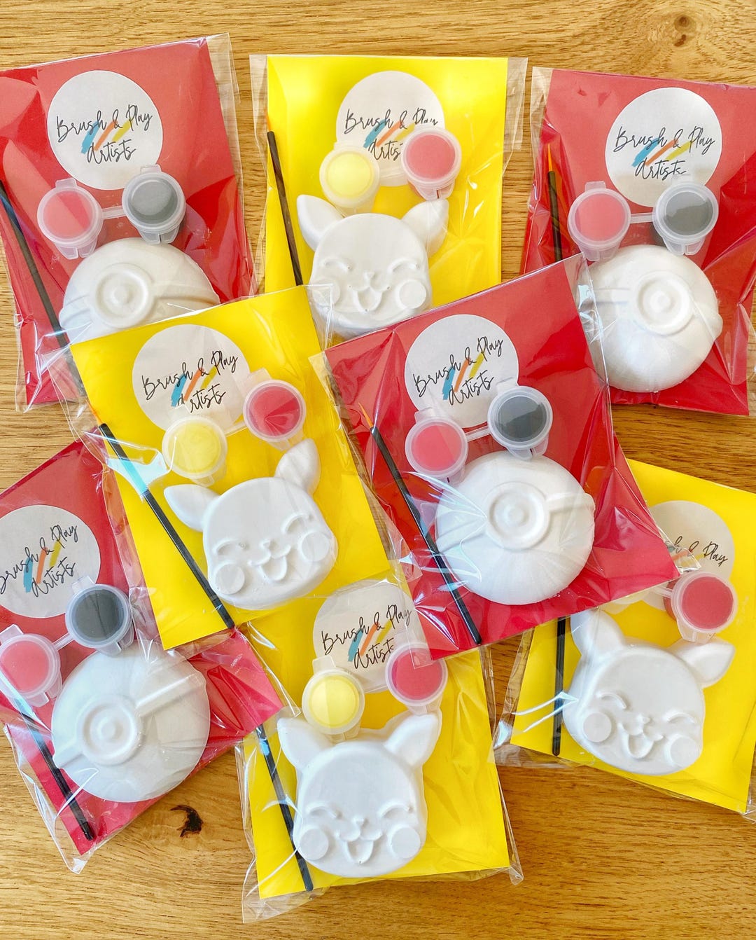 Mini Poké or Pika Painting Kit – Party Favor • Budget-friendly Kids ...