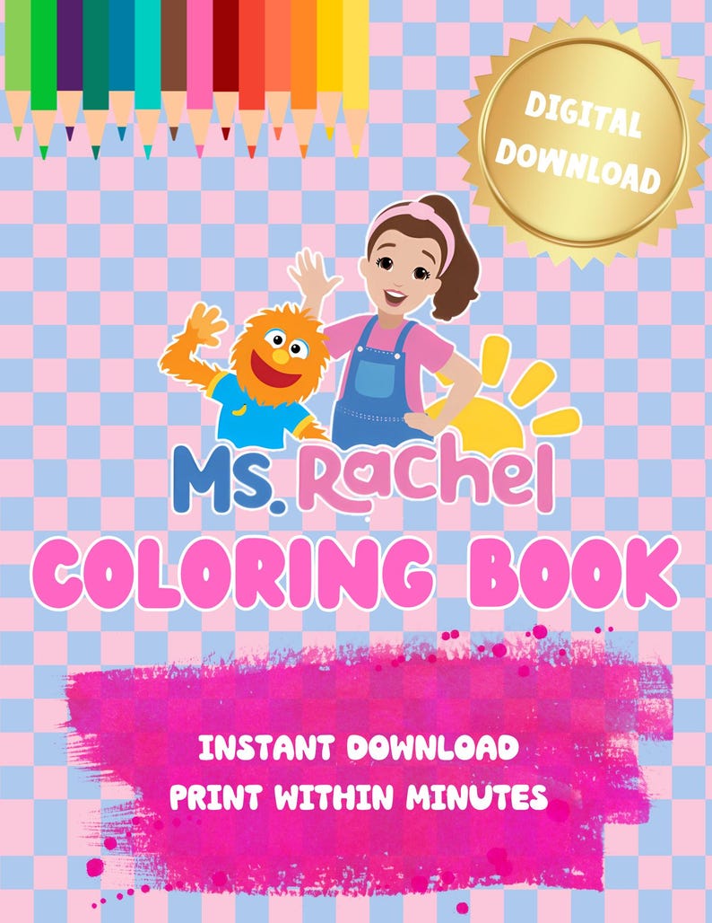 Ms. Rachel Coloring Book – Digital Download (printable PDF) - Etsy