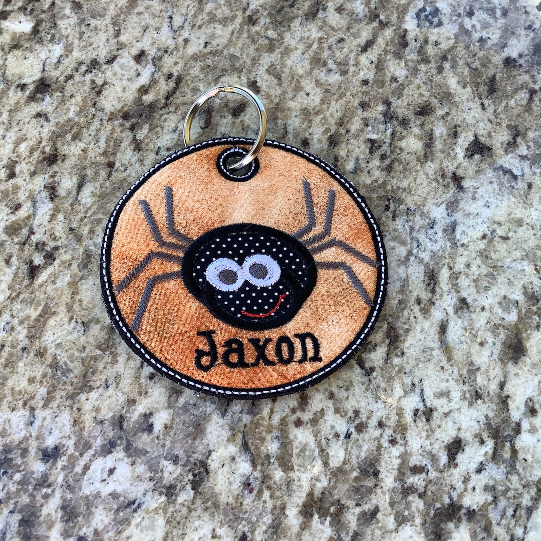 Halloween Spider Bag Tag Personalized Backpack Name Tag - Etsy.de