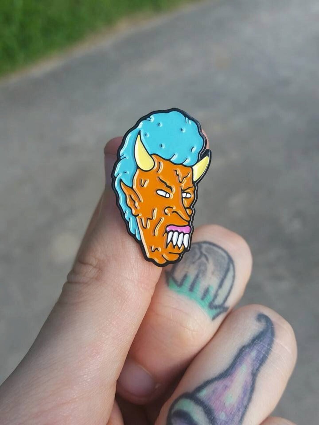 DEMON BUTTHEAD Enamel Pin / Lapel Pin - Etsy