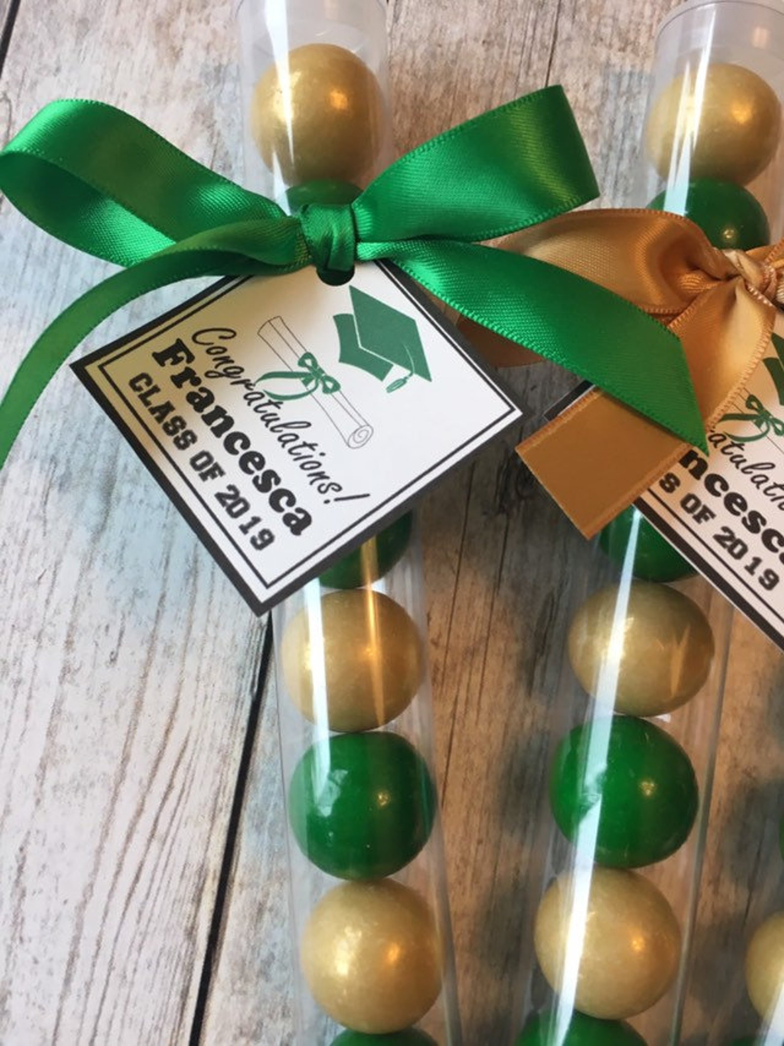 Graduation Gumball Tube Favors 10 Tubes Graduation Party - Etsy