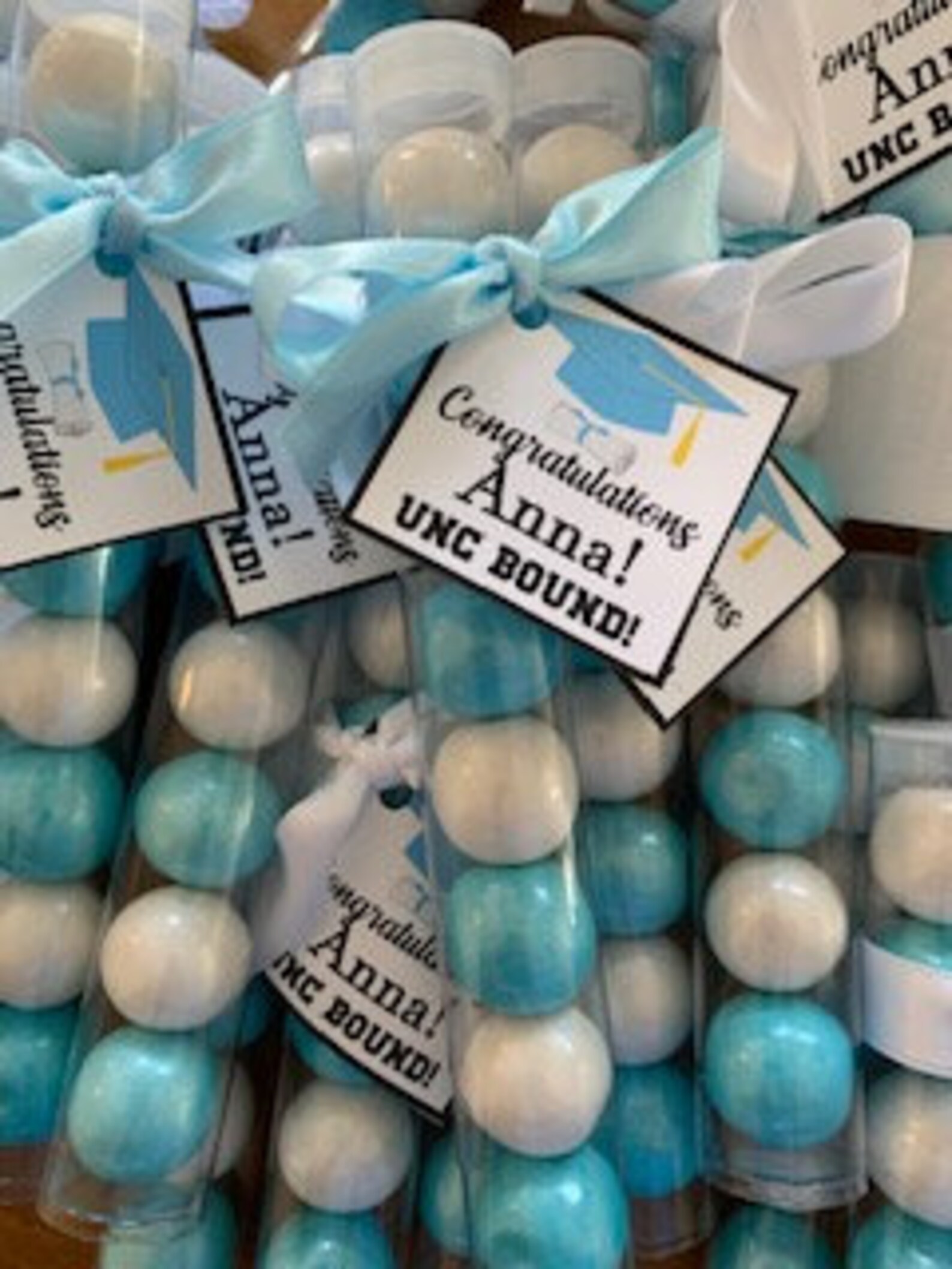 Graduation Gumball Tube Favors 10 Tubes Graduation Party - Etsy