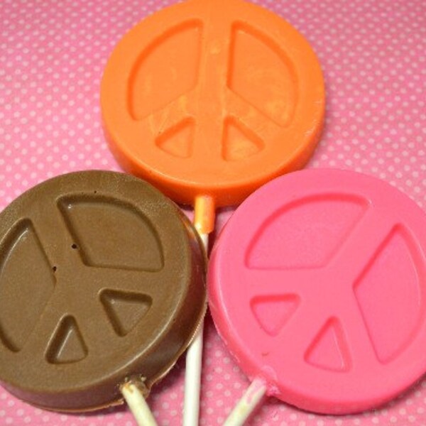 Peace Sign Lollipop - Etsy