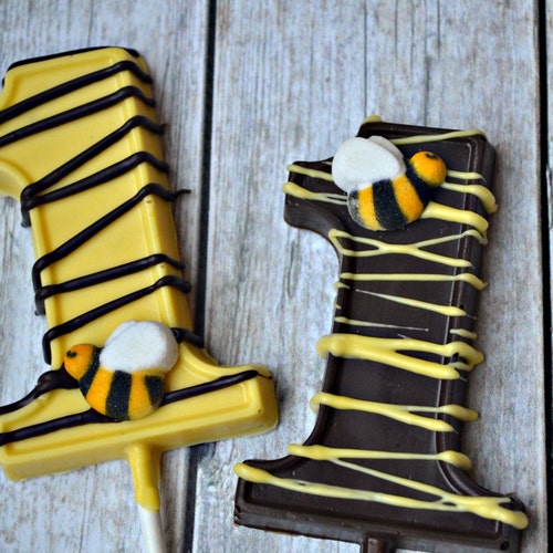 Bumble Bee Chocolate Number 1 Lollipops Bee | Etsy