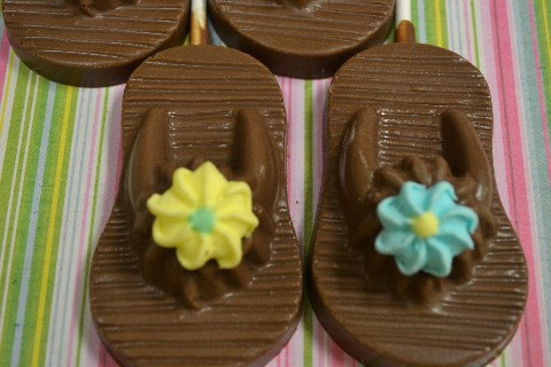 Chocolate Flip Flop Lollipops - Etsy