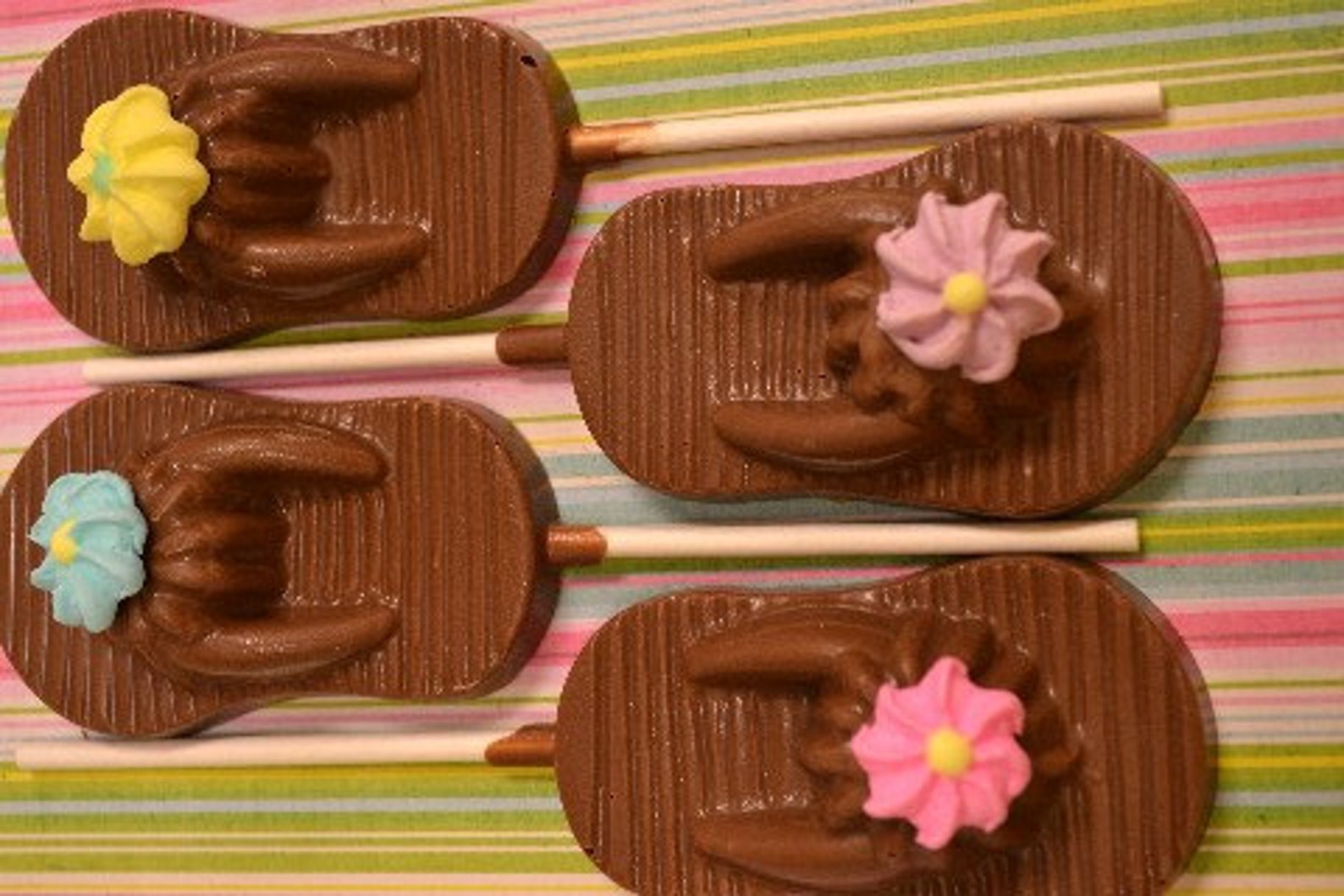 Chocolate Flip Flop Lollipops - Etsy