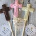 Chocolate Cross Lollipops Communion Favor Christening - Etsy