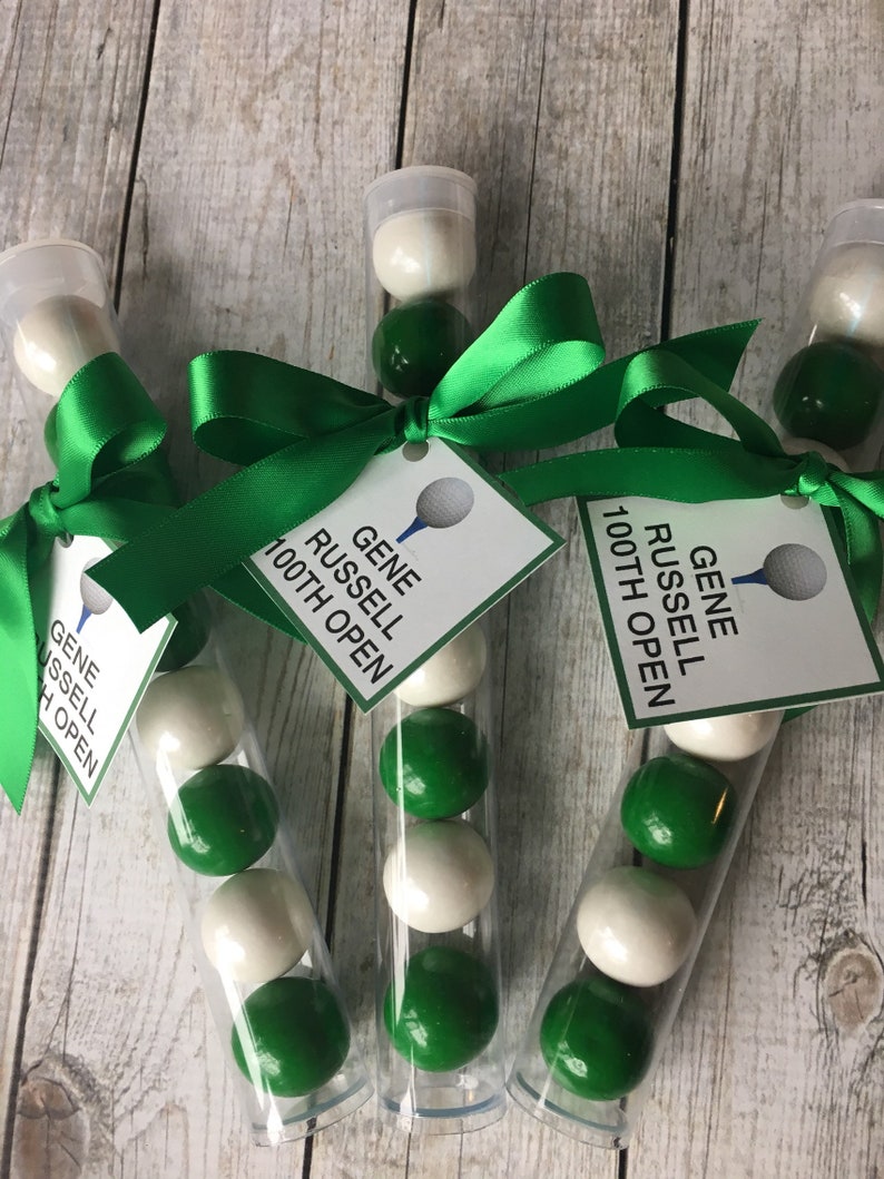 Golf Gumball Tube Favors 10 Tubes Golf Party Favor Golf | Etsy