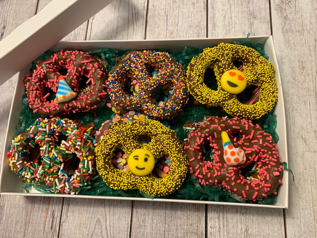 Birthday Chocolate Covered Pretzel Gift Box - Birthday Present ...