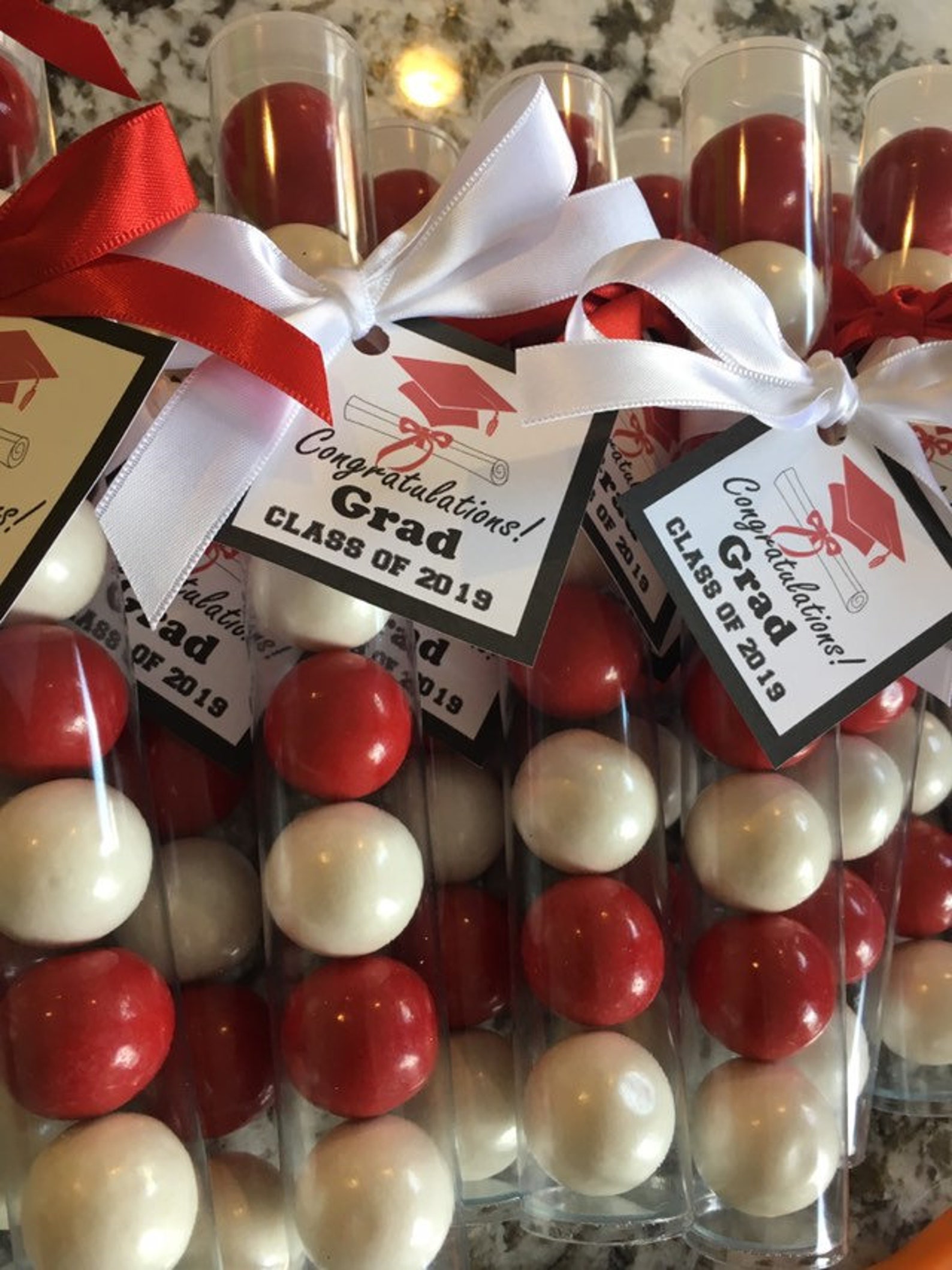 Graduation Gumball Tube Favors 10 Tubes Graduation Party - Etsy