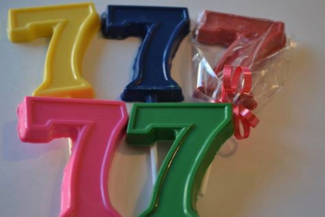 Chocolate Number Seven 7 Lollipop Seventh Birthday Kids Birthday ...