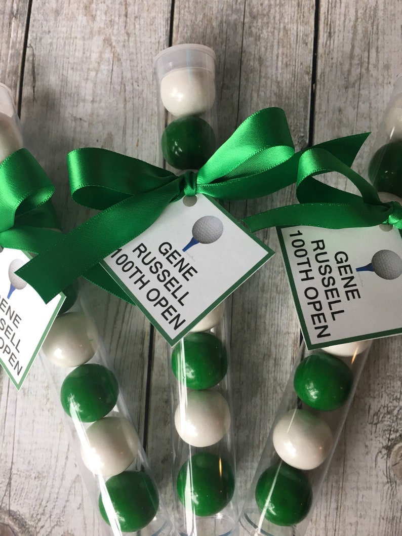 Golf Gumball Tube Favors 10 Tubes Golf Party Favor Golf | Etsy