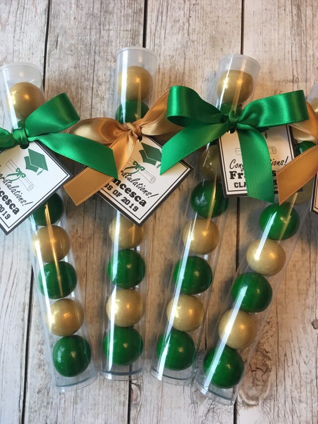 Graduation Gumball Tube Favors 10 Tubes Graduation Party | Etsy