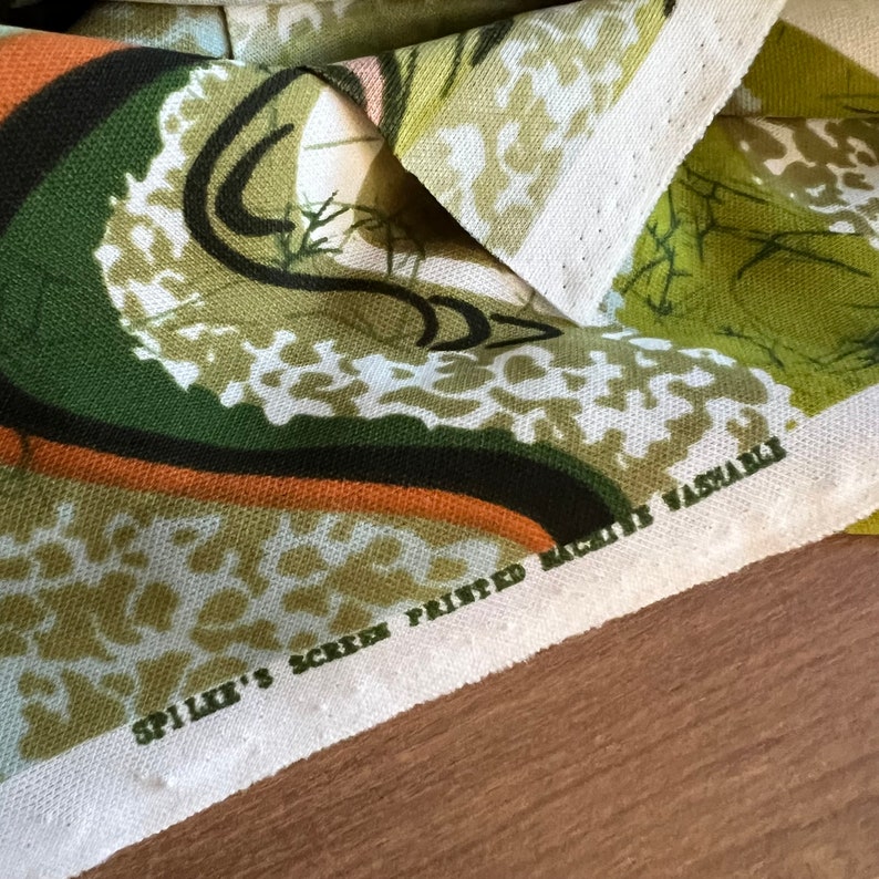 Groovy Green Spilke Fabric - Etsy