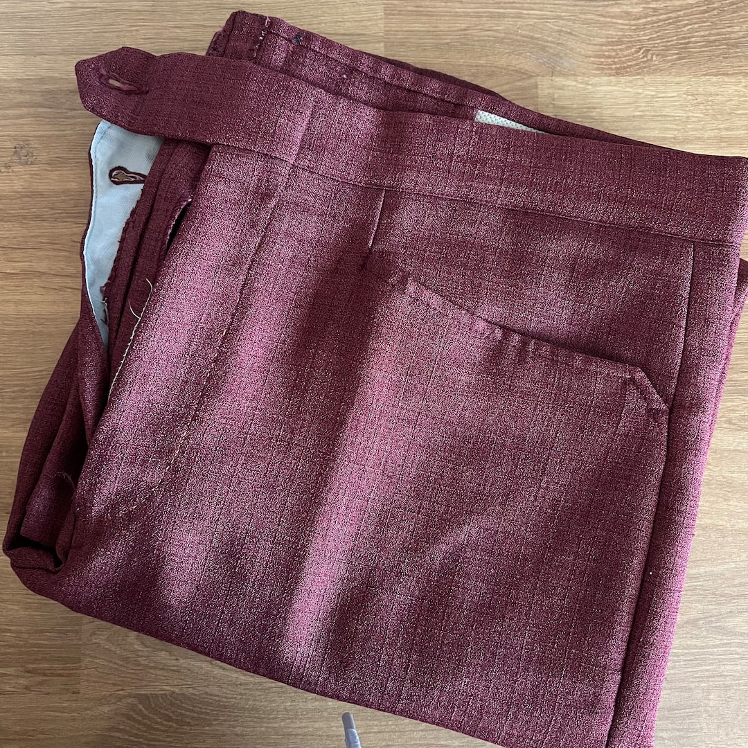 Vintage Sansabelt Trousers Rust - Etsy