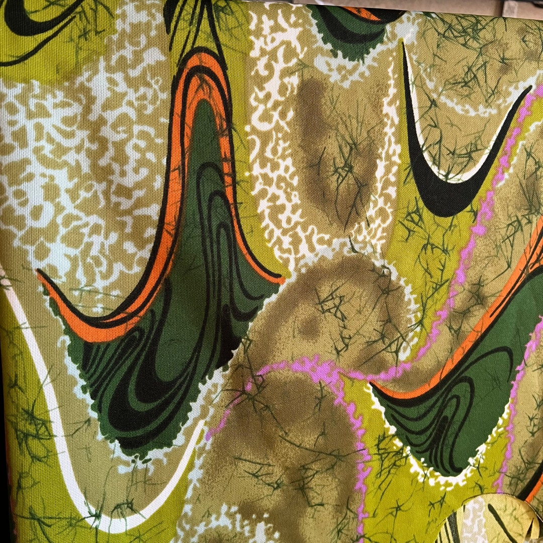 Groovy Green Spilke Fabric - Etsy