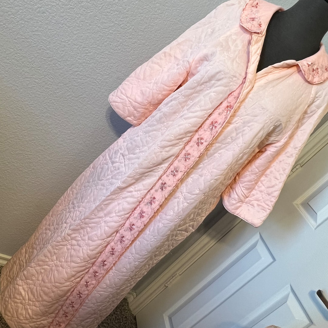 Vintage Sears at Home Baby Pink Housecoat Robe - Etsy
