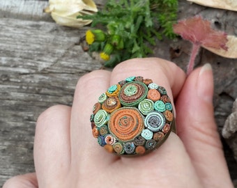 Earthy ring | Etsy
