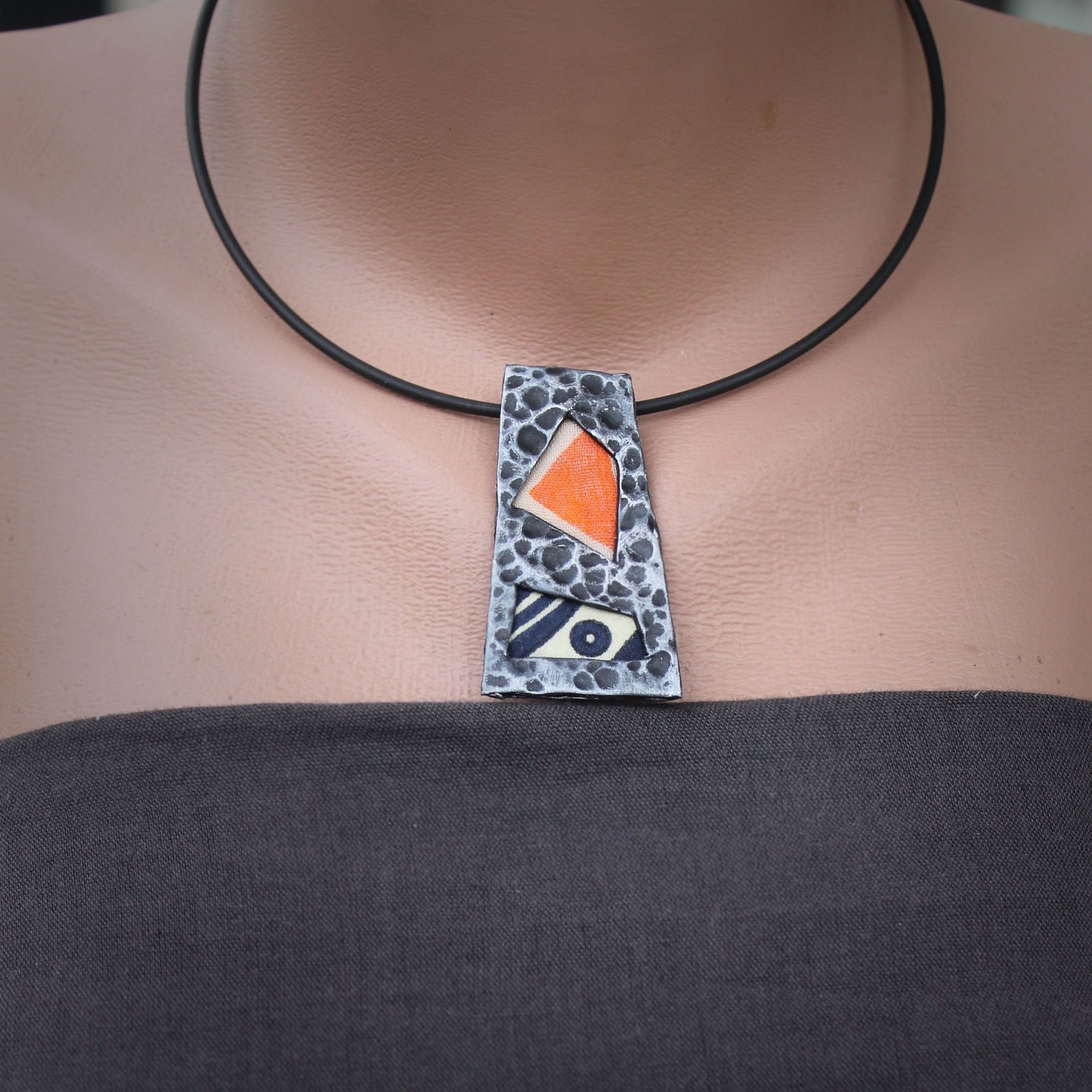 Unique Necklace Modern Necklace Art Pendant Contemporary - Etsy