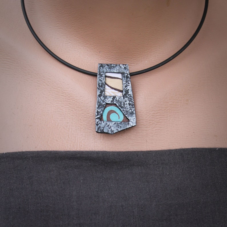 Unique Necklace Modern Necklace Art Pendant Contemporary - Etsy