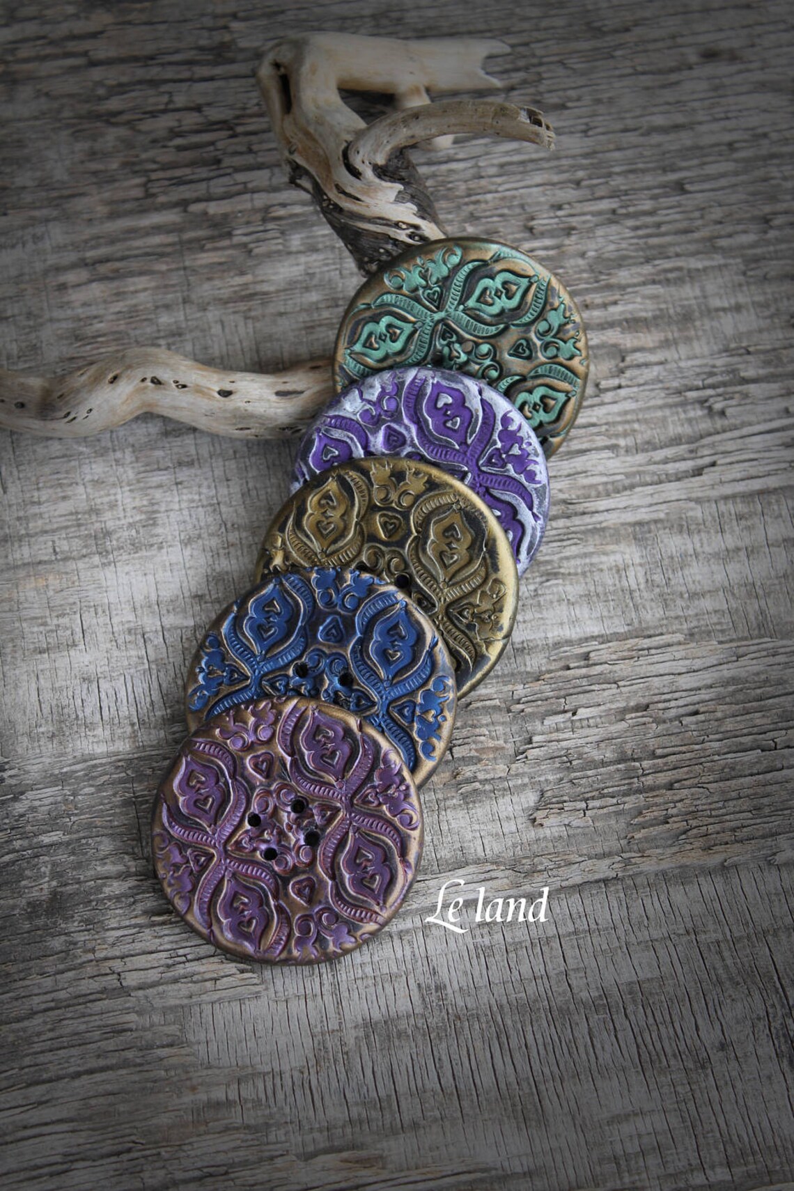 Metallic Color Large Buttons 2 Inch Glamorous Buttons Textured - Etsy