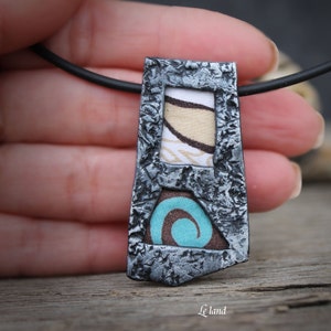 Unique Necklace Modern Necklace Art Pendant Contemporary - Etsy