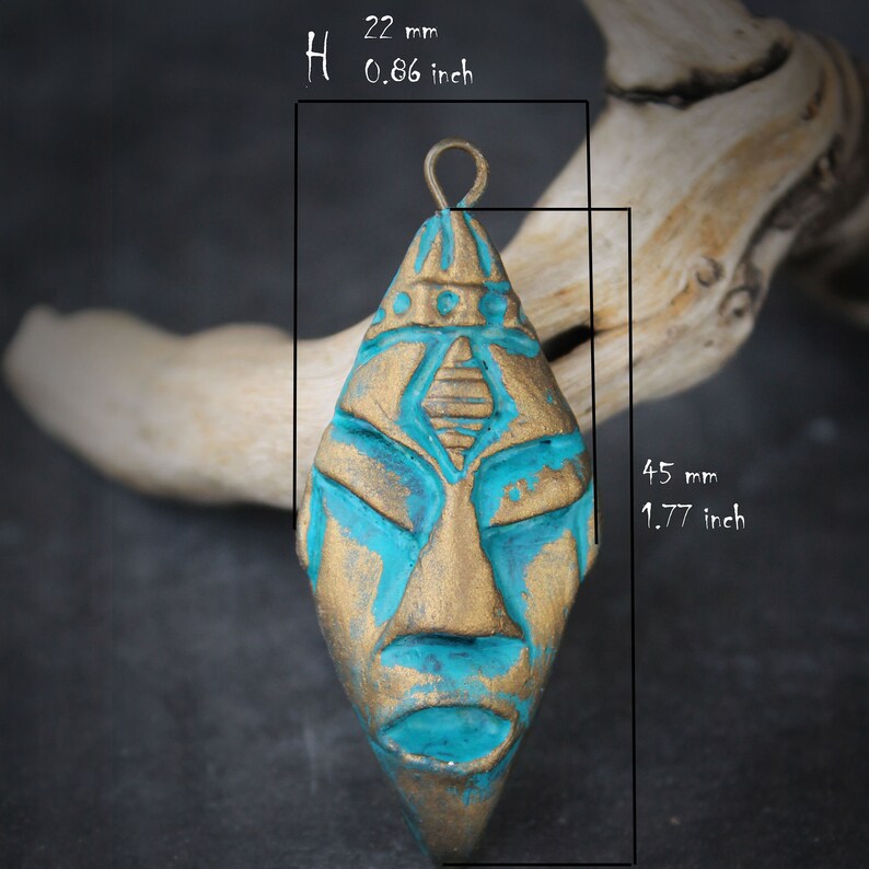 African Mask pendants tribal jewelry pendants ethnic african | Etsy