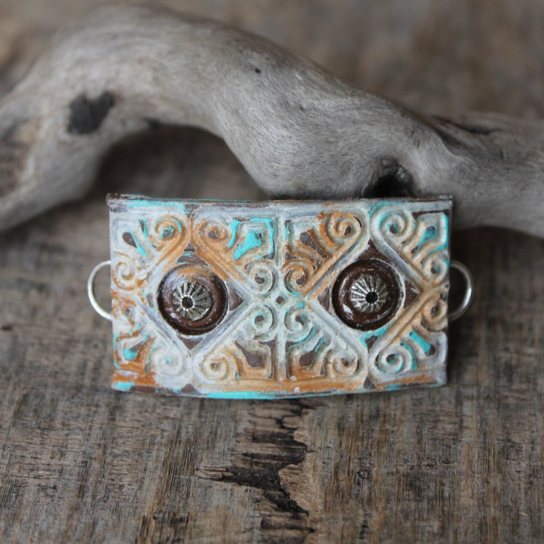 Rustic Bracelet Connector for Making Jewelry Unique Components - Etsy