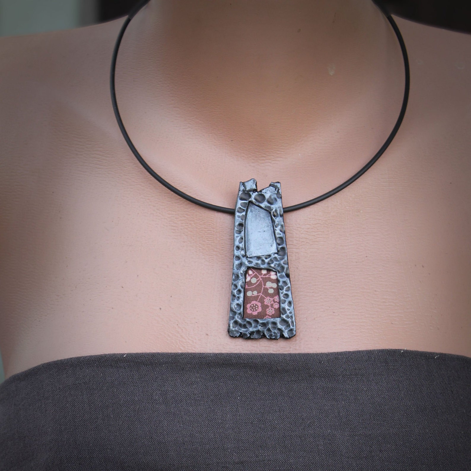 Unique Necklace Modern Necklace Art Pendant Contemporary - Etsy