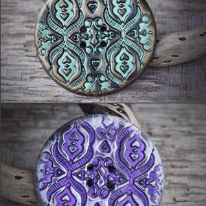 Metallic Color Large Buttons 2 Inch Glamorous Buttons Textured Button ...