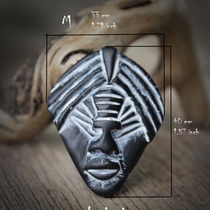 African Mask Charms Black Ethnic African Mask Jewelry Making Jewelry ...