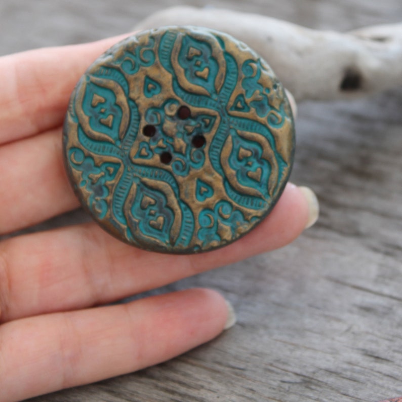 Metallic Color Large Buttons 2 Inch Sewing Buttons Textured - Etsy