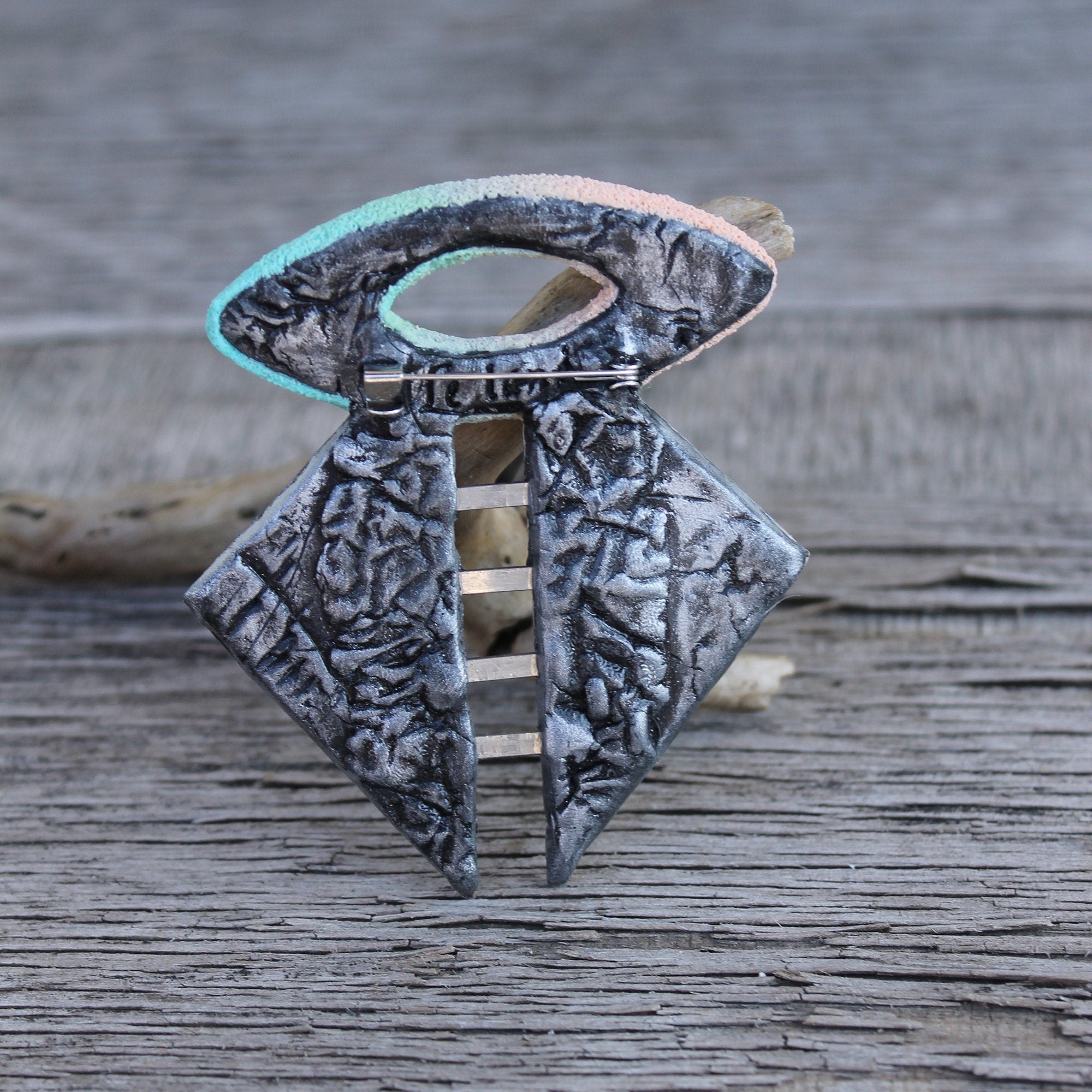 Modern brooch Unique Gift for women art Brooch Contemporary | Etsy