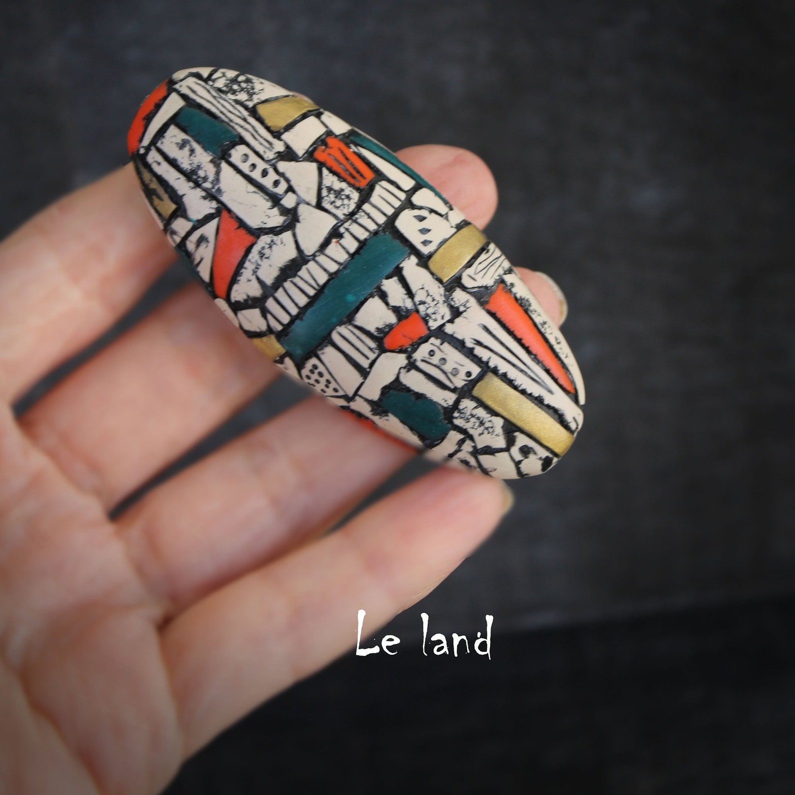 Mosaic Brooch Modern Brooch Art Brooch Best Gift for Her - Etsy