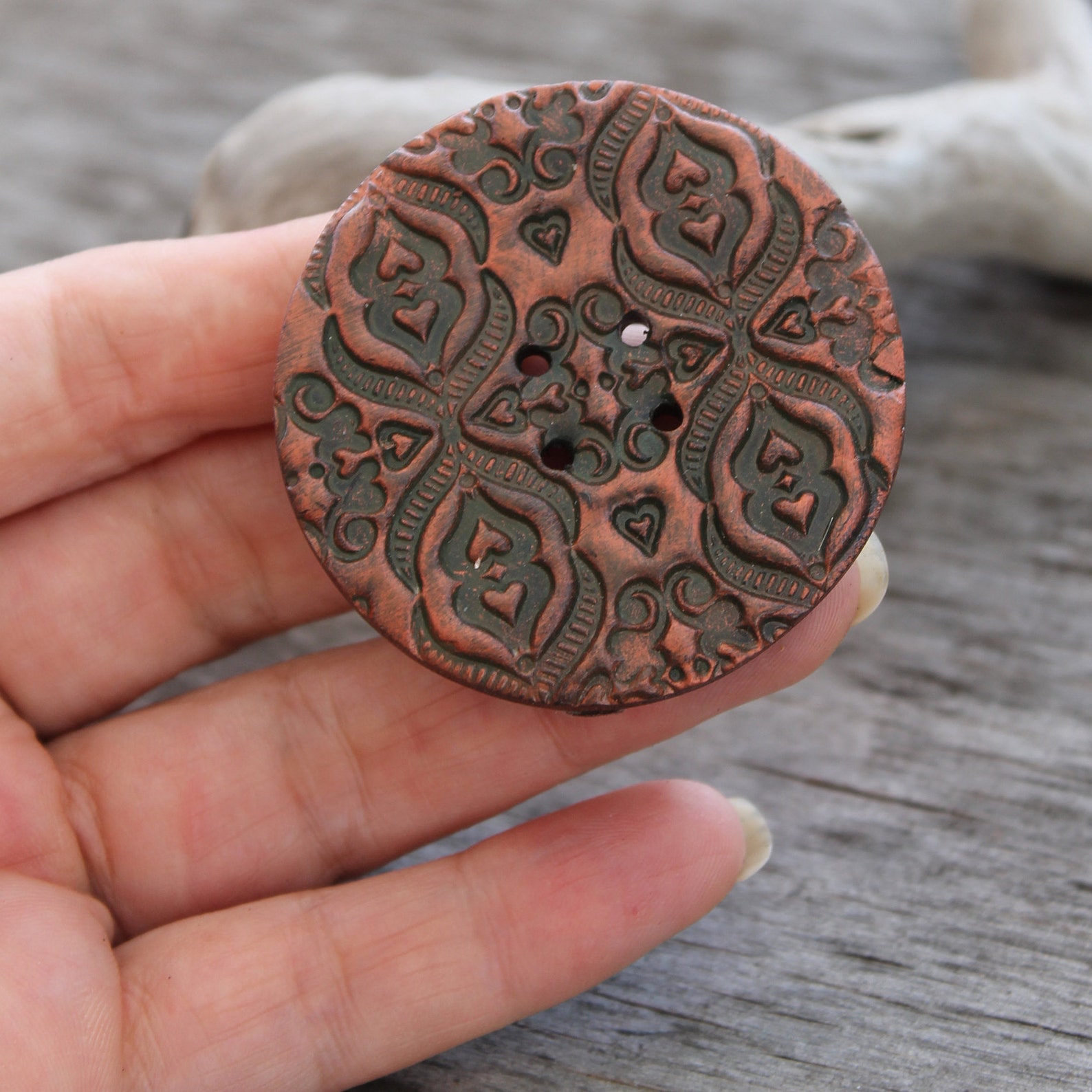 Metallic Color Large Buttons 2 Inch Sewing Buttons Textured - Etsy