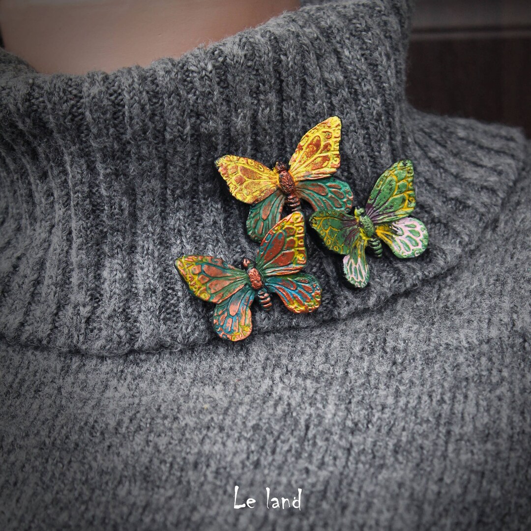 Butterfly Brooch Butterfly Jewelry Colorful Butterfly Pin Butterflies ...
