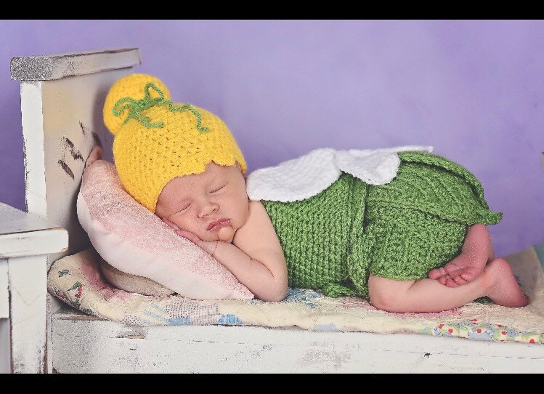 Crochet Tinker Bell Inspired Costume/ Tinker Bell / Photography Prop ...