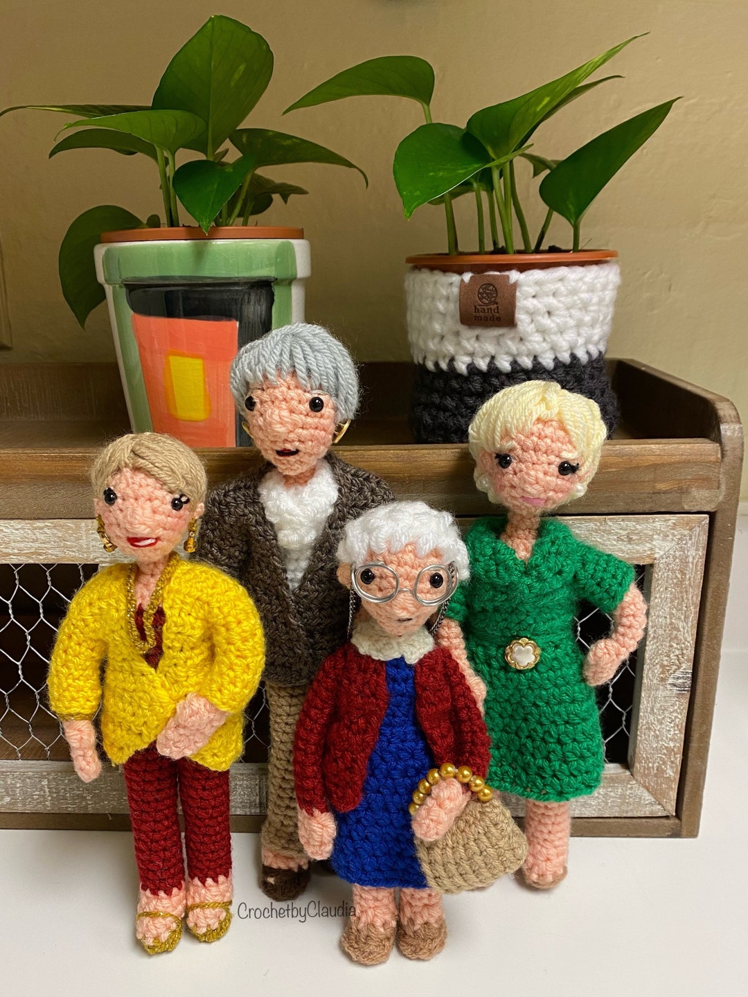 Crochet Golden Girls Dolls/handmade/crochet/made to Order/set OF FOUR ...