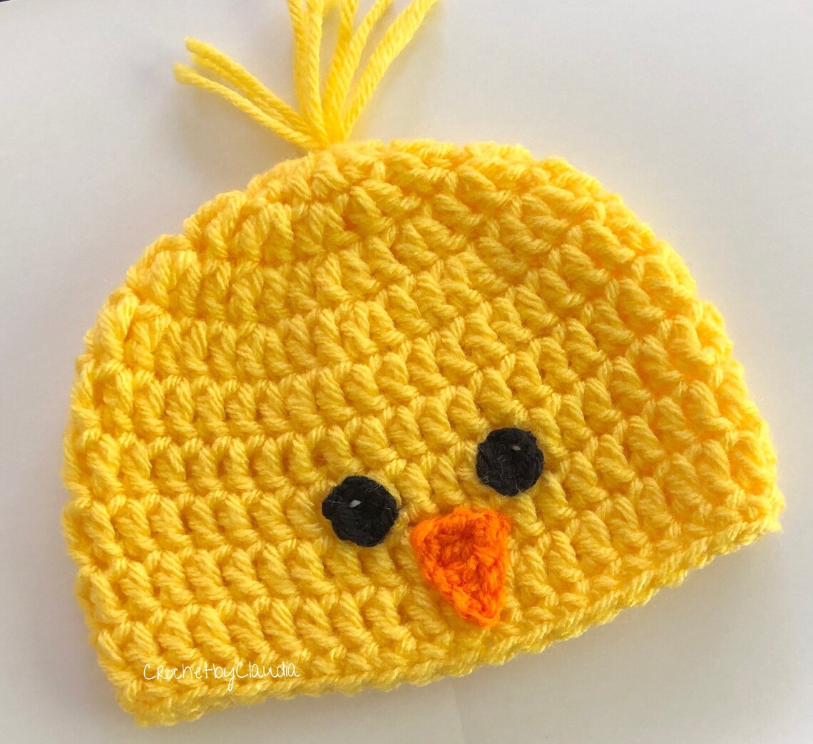 Crochet Baby Chick Beanie/ Baby Chick/Easter Hat/Made to Order | Etsy