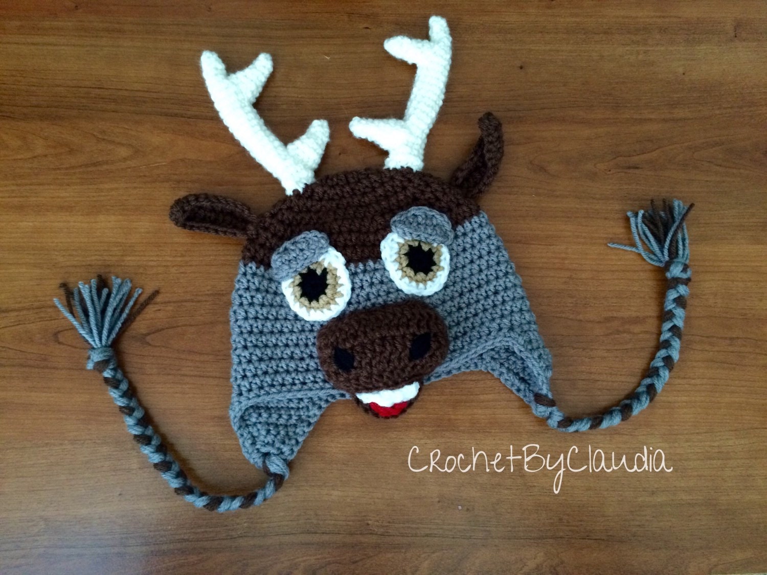 Crochet Sven Beanie/ Frozen /sven Beanie/ Reindeer Beanie/ - Etsy
