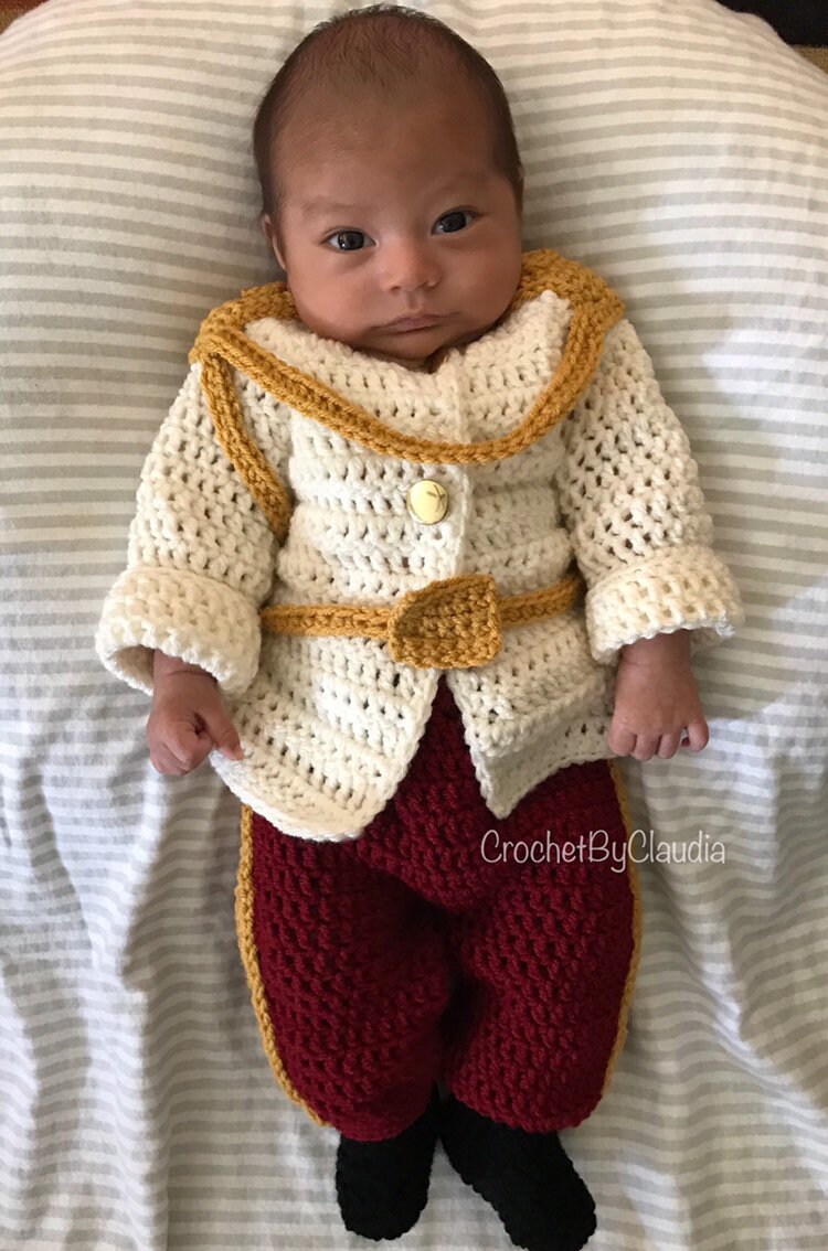 Crochet Prince Charming Photoprop Set/ Cinderella/prince | Etsy