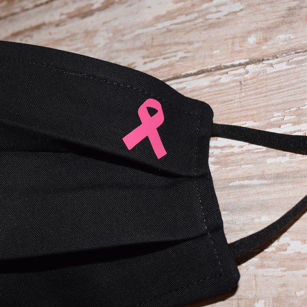 Pink Ribbon Mask - Etsy