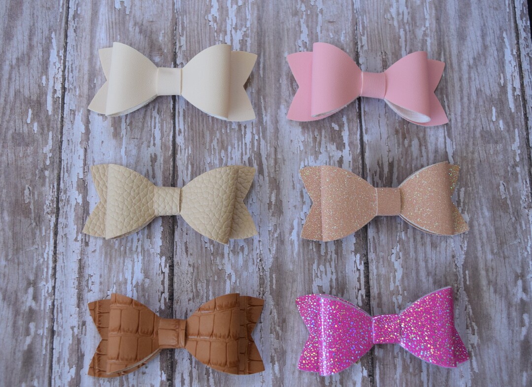 Faux Leather Bow Back to School Bows Party Favor Bows Made in USA Bows ...