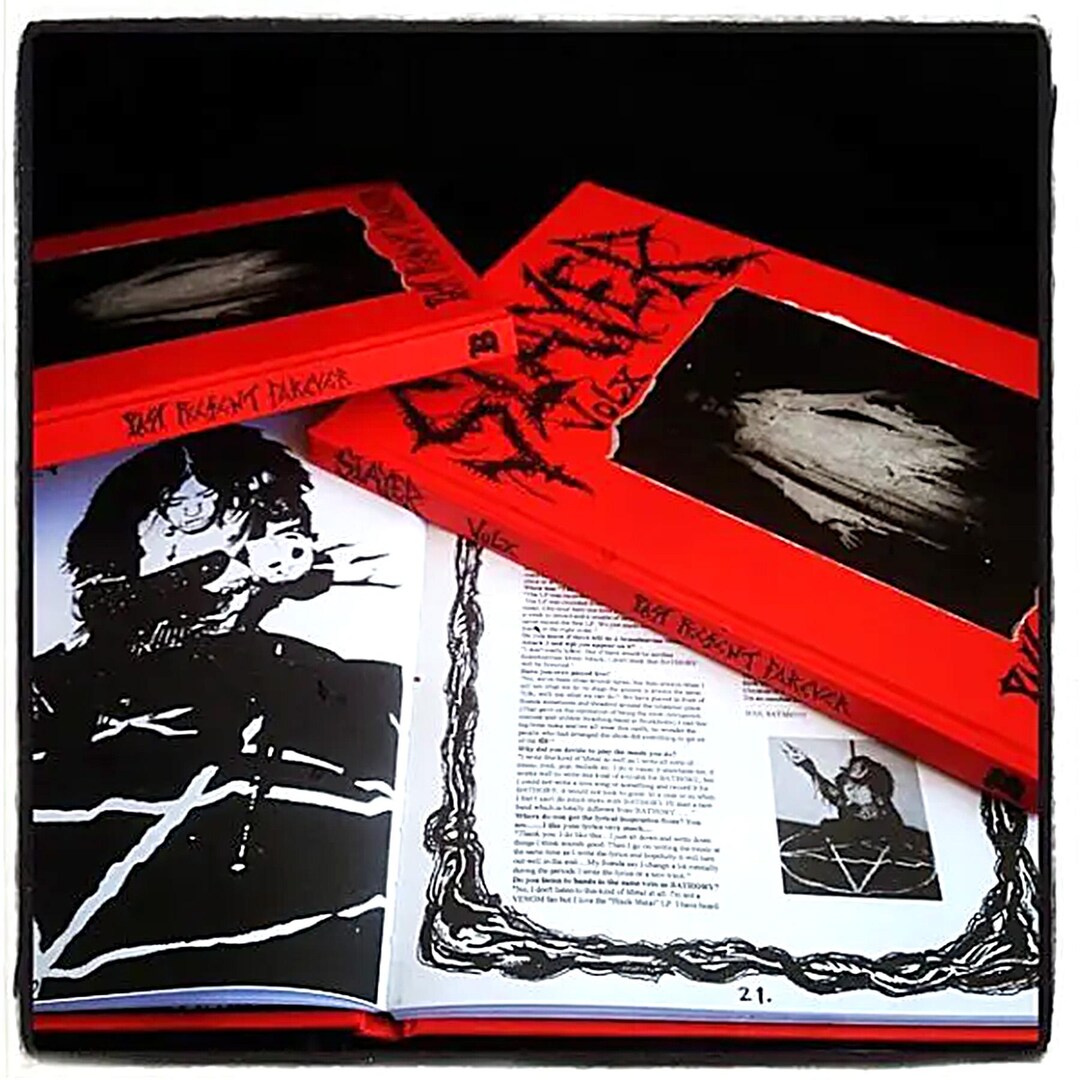 SLAYER MAG X red Hardcover Reissue Book, by Jon metalion Kristiansen ...