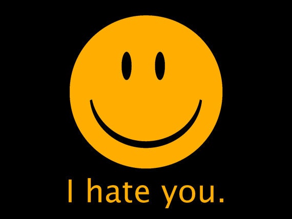 I Hate You Smiley Face Shirt Gamer Hiphop Juggalo Tee Shirt | Etsy