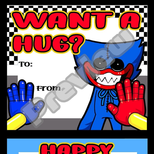 Huggy Wuggy Printable - Etsy