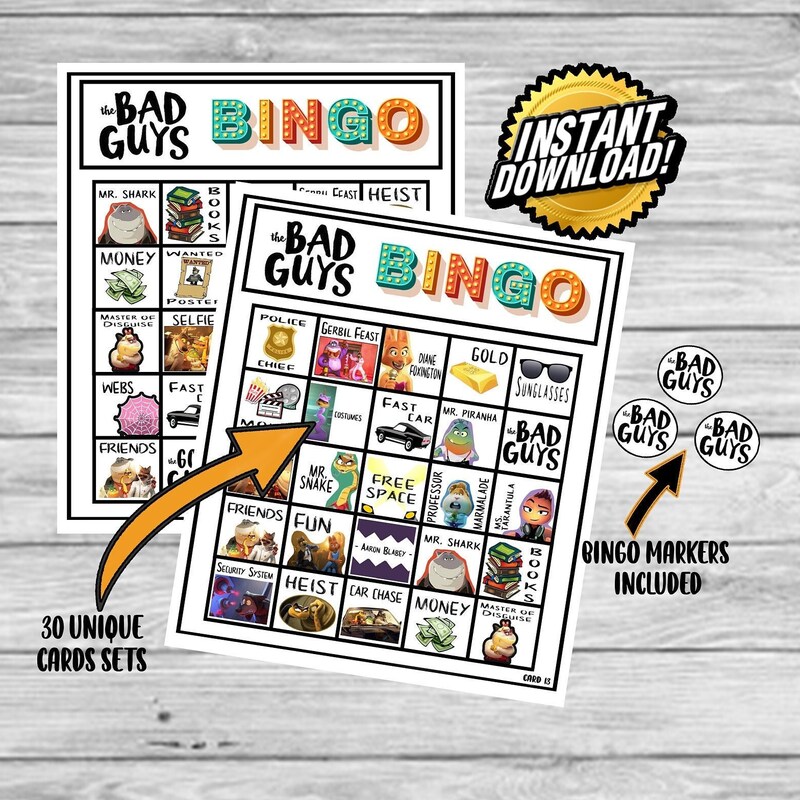 The Bad Guys Pins - Etsy