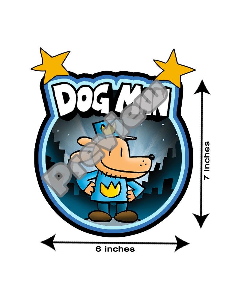 The Dog Man Birthday Banner The Dogman Cat kid Printable - Etsy México