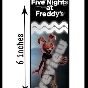 FNAF Bookmark; Security Breach Party Favors; Book Marks; Five Nights at ...