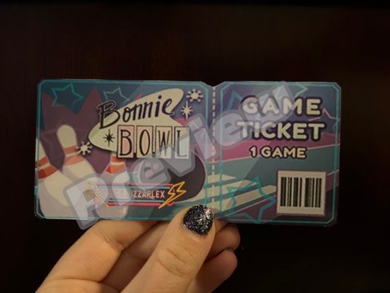 Bonnie Bowl Game Ticket fnaf Security Breach Game Pass | Etsy Australia